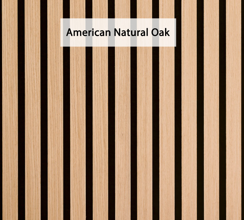 Acoustic Wood Slat Wall Panel - Natural Oak – Tile & Top